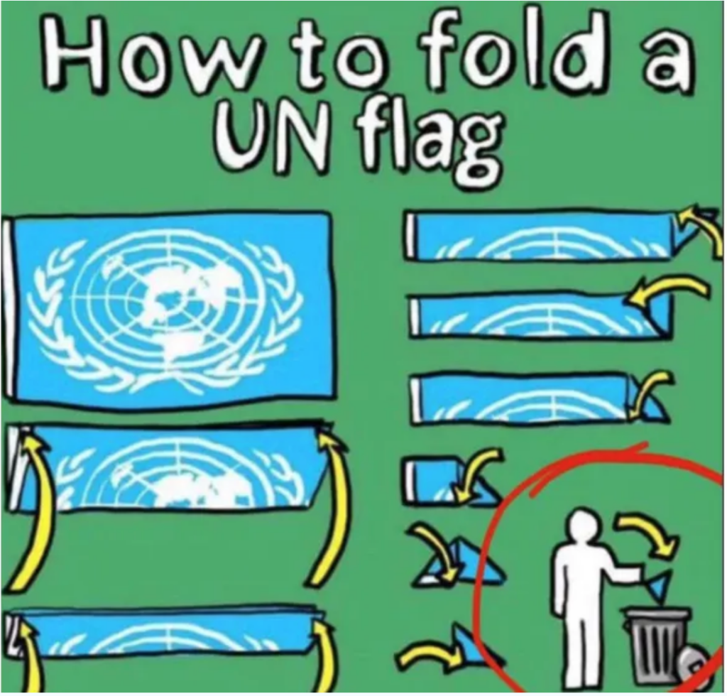 How To Fold A UN Flag - BillLawrenceOnline