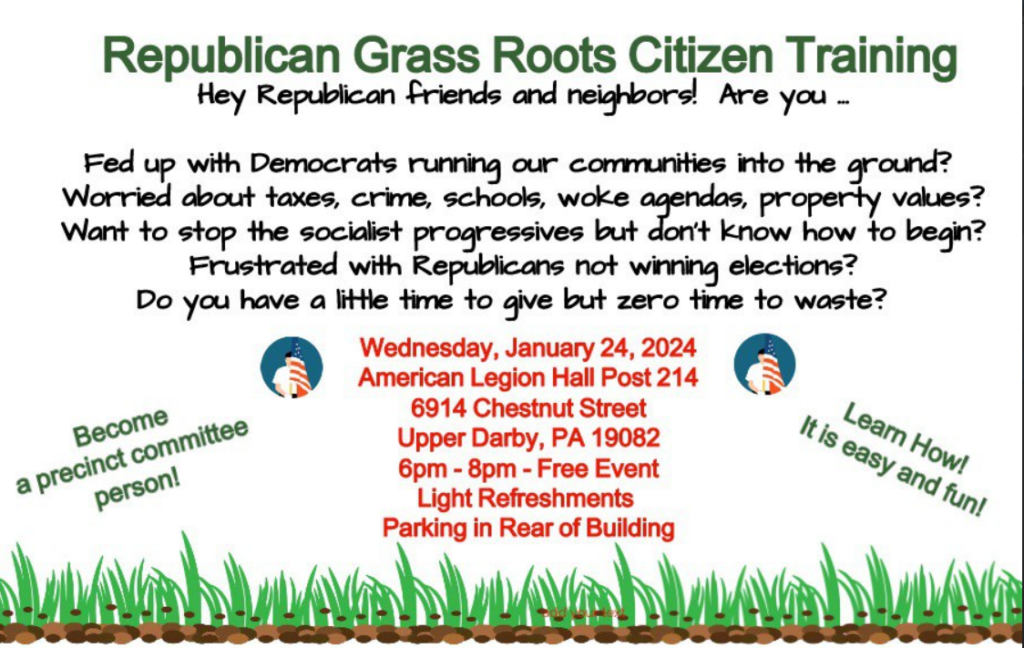 Republican Grass Roots Training - BillLawrenceOnline